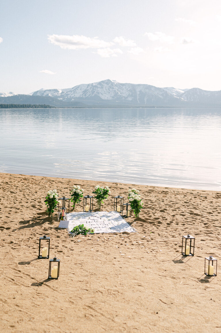 Edgewood Tahoe Romantic Surprise Proposal - sarahwoodsphoto.com